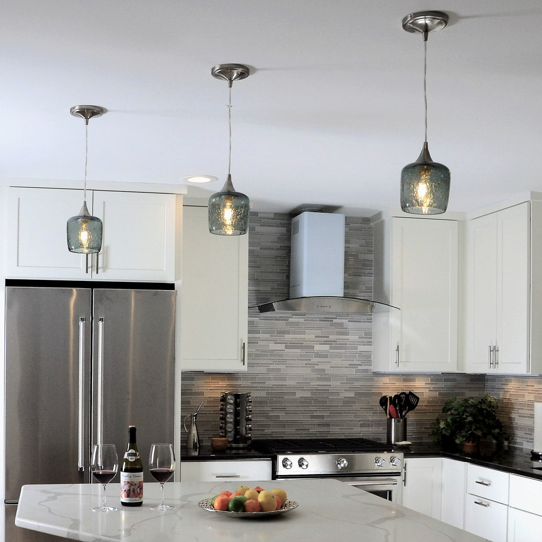 Single Pendant Kitchen Island Lighting | Kitchen Lights – Bicycle Glass Co