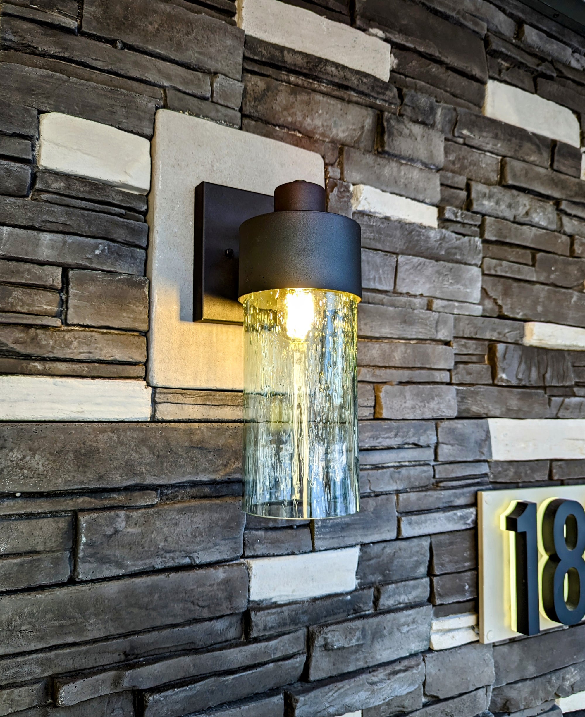 Exterior Recycled Glass Light Fixtures | Bicycle Glass Co.