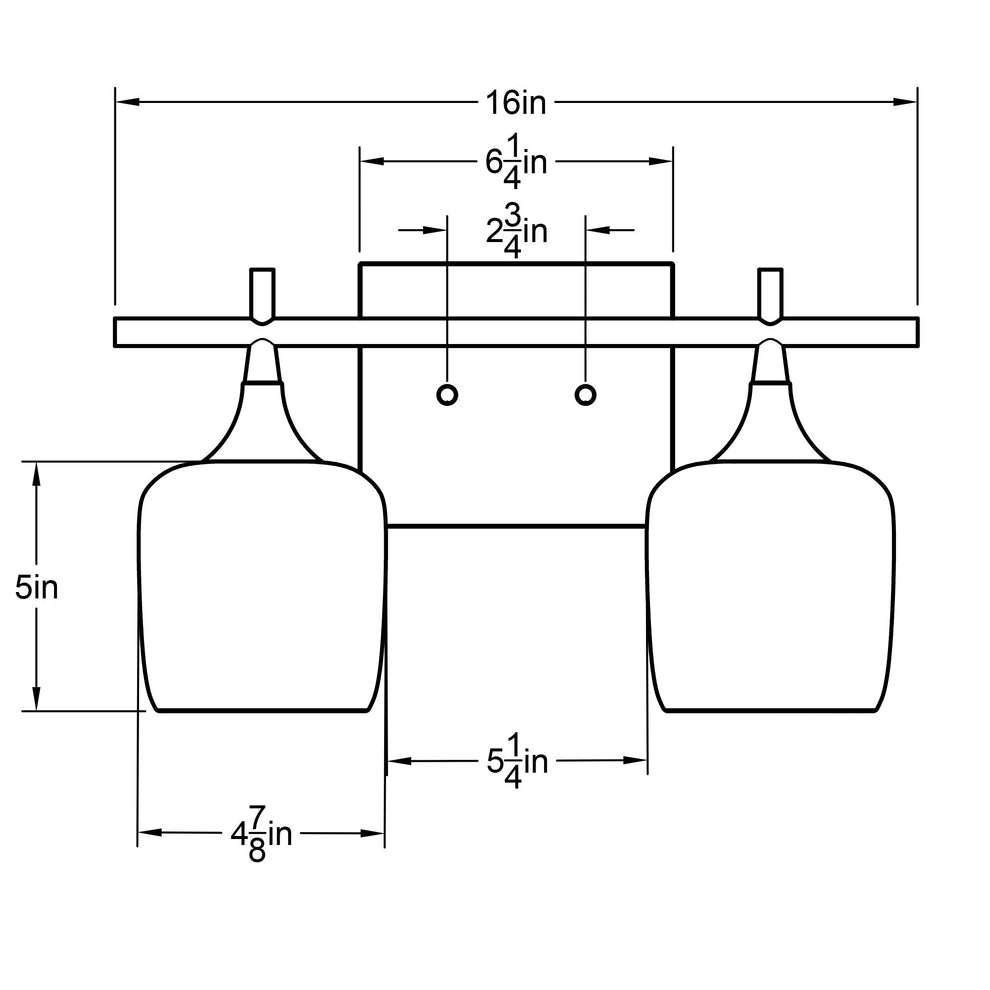 601 Lunar: 2 Light Wall Vanity – Bicycle Glass Co